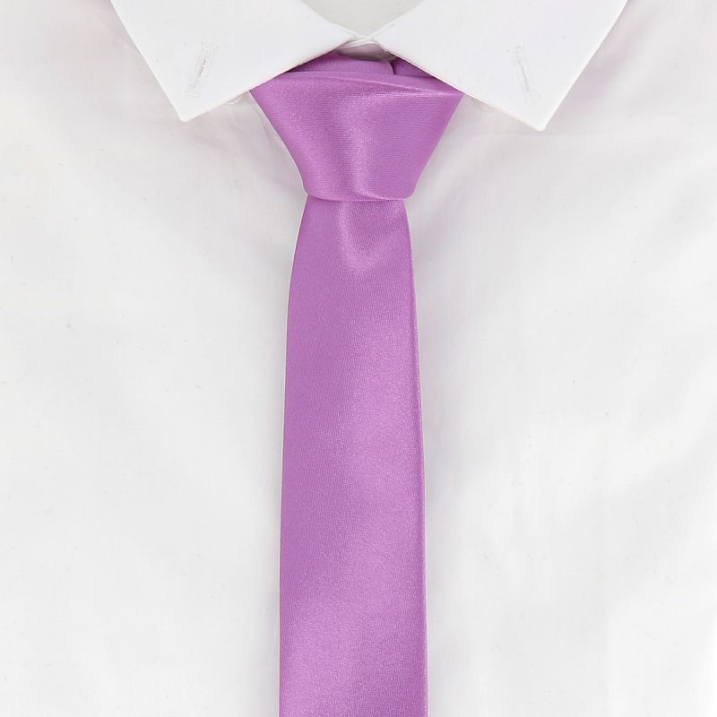 Cravate Slim Mauve